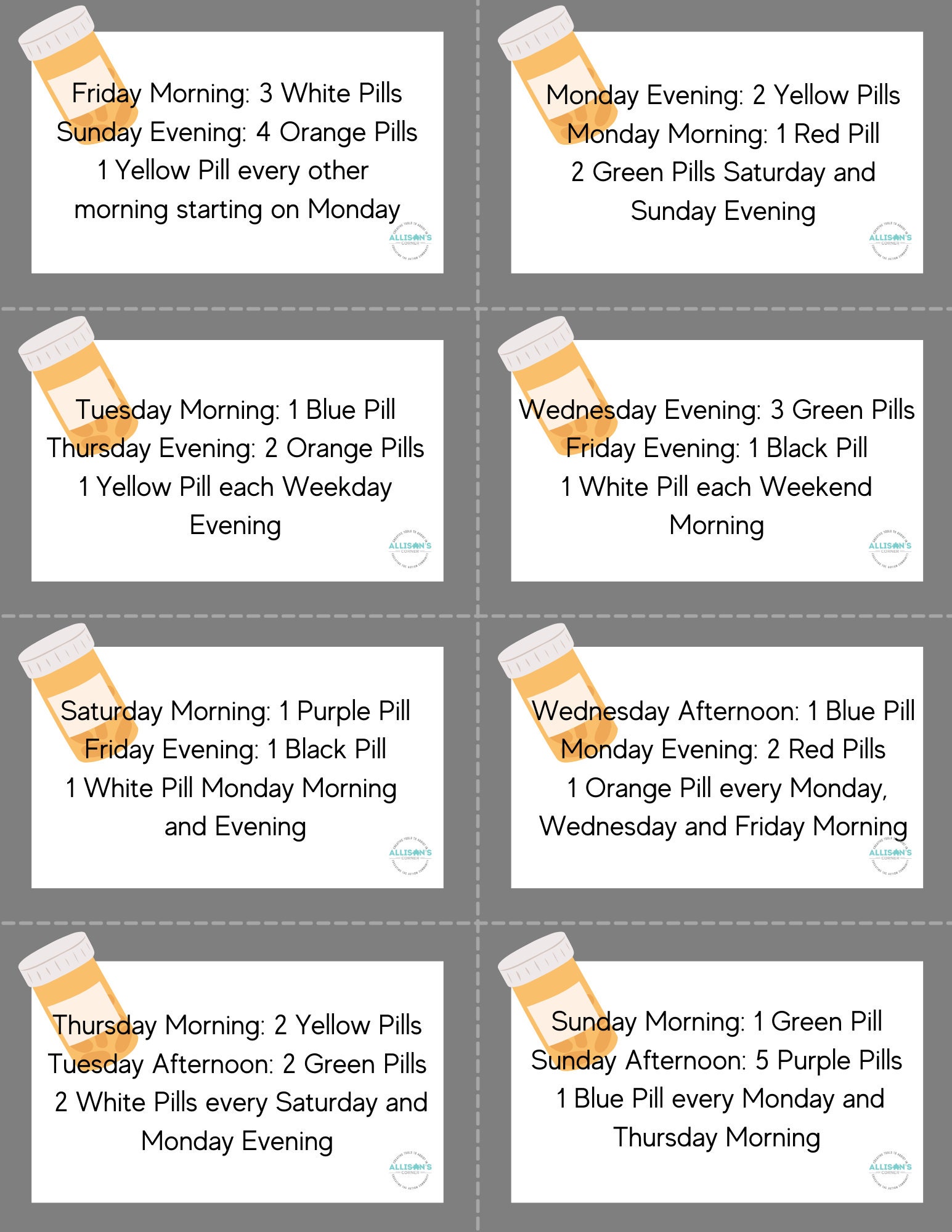 Managing Medication Life Skills Task Box: Digital Download - Etsy