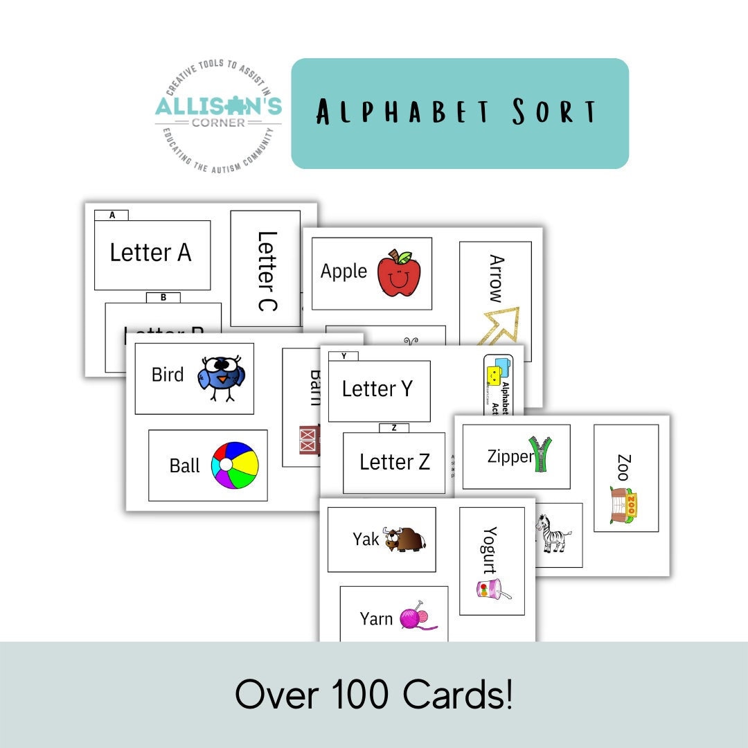 Alphabet Sort: Digital Download - Etsy