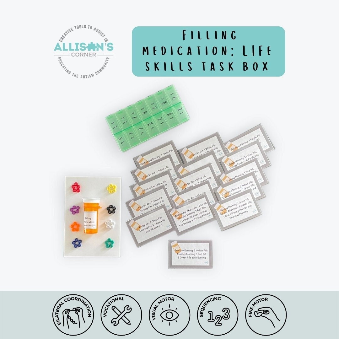 Managing Medication: Life Skills Task Box - Etsy