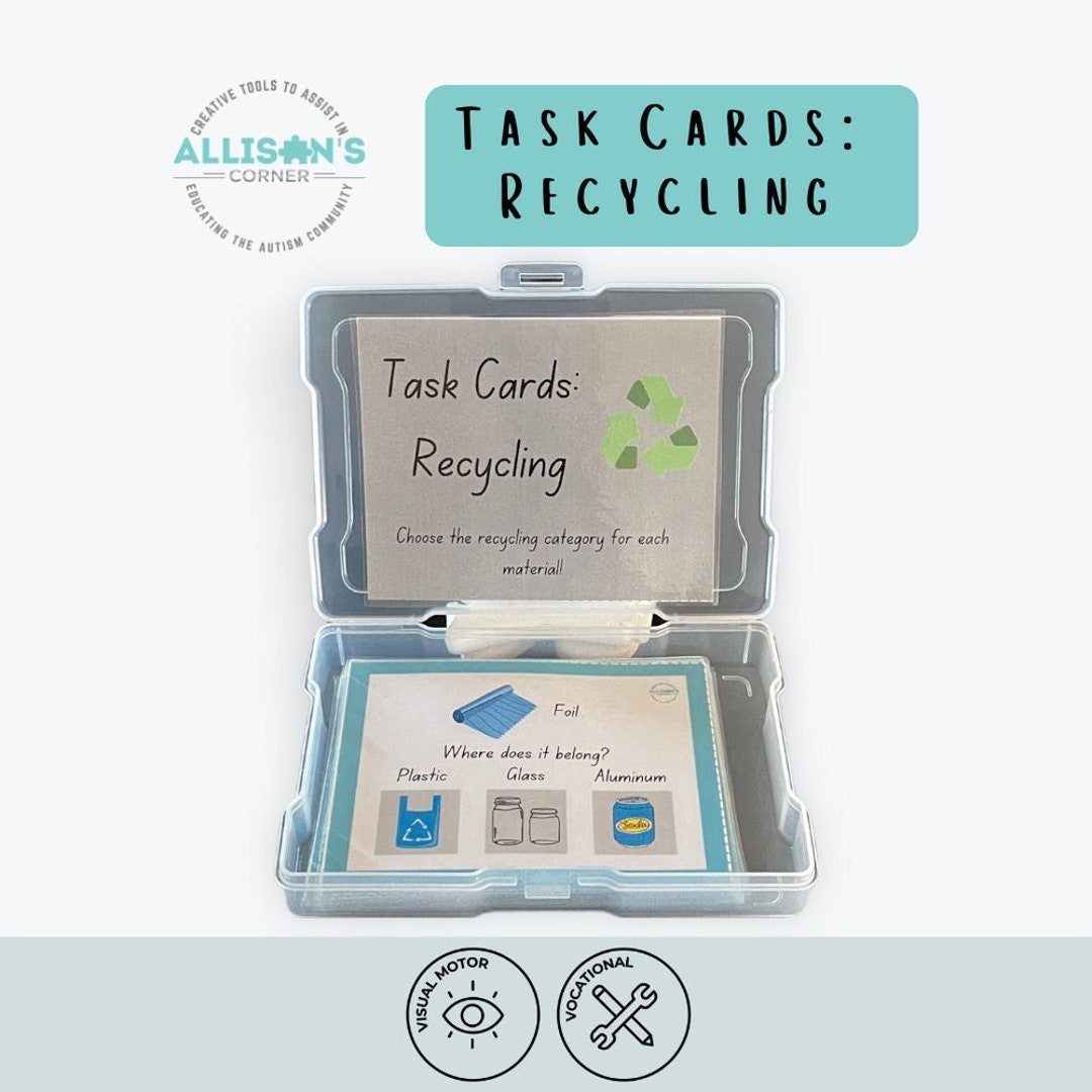 Task Cards: Recycling - Etsy
