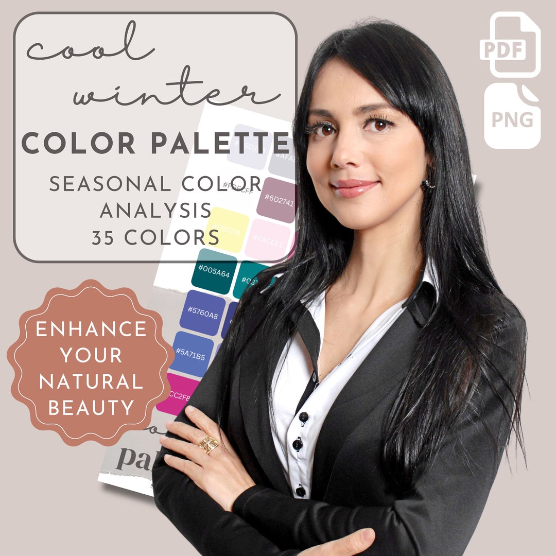 Cool Winter Personal Color Palette Seasonal Color Analysis Color ...
