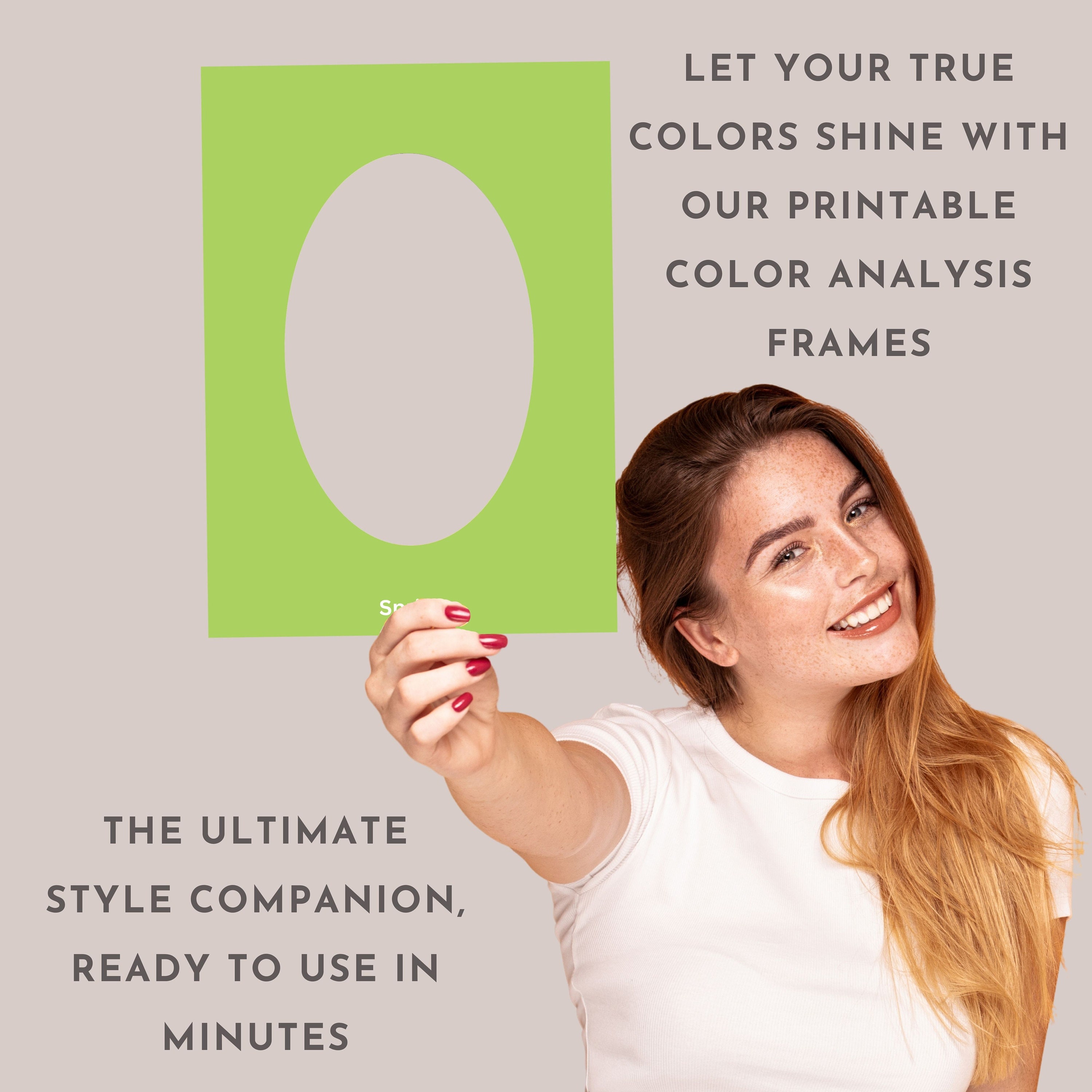 Personal Color Analysis Kit Seasonal Color Face Frames Color Palette 16 ...