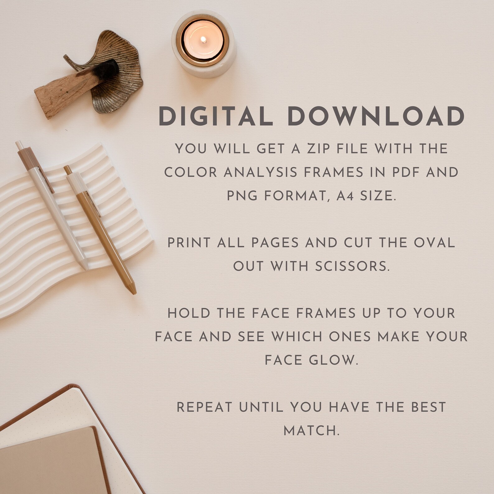Personal Color Analysis Seasonal Color Face Frames Color Palette 12 ...