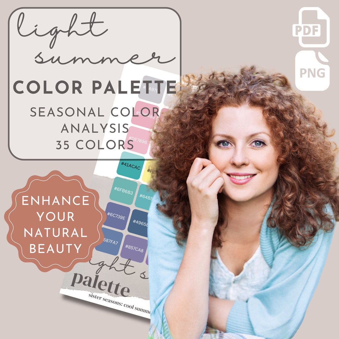 Light Summer Personal Color Palette Seasonal Color Analysis Color ...