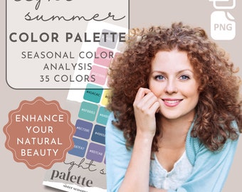 Light Spring Personal Color Palette Seasonal Color Analysis Color ...