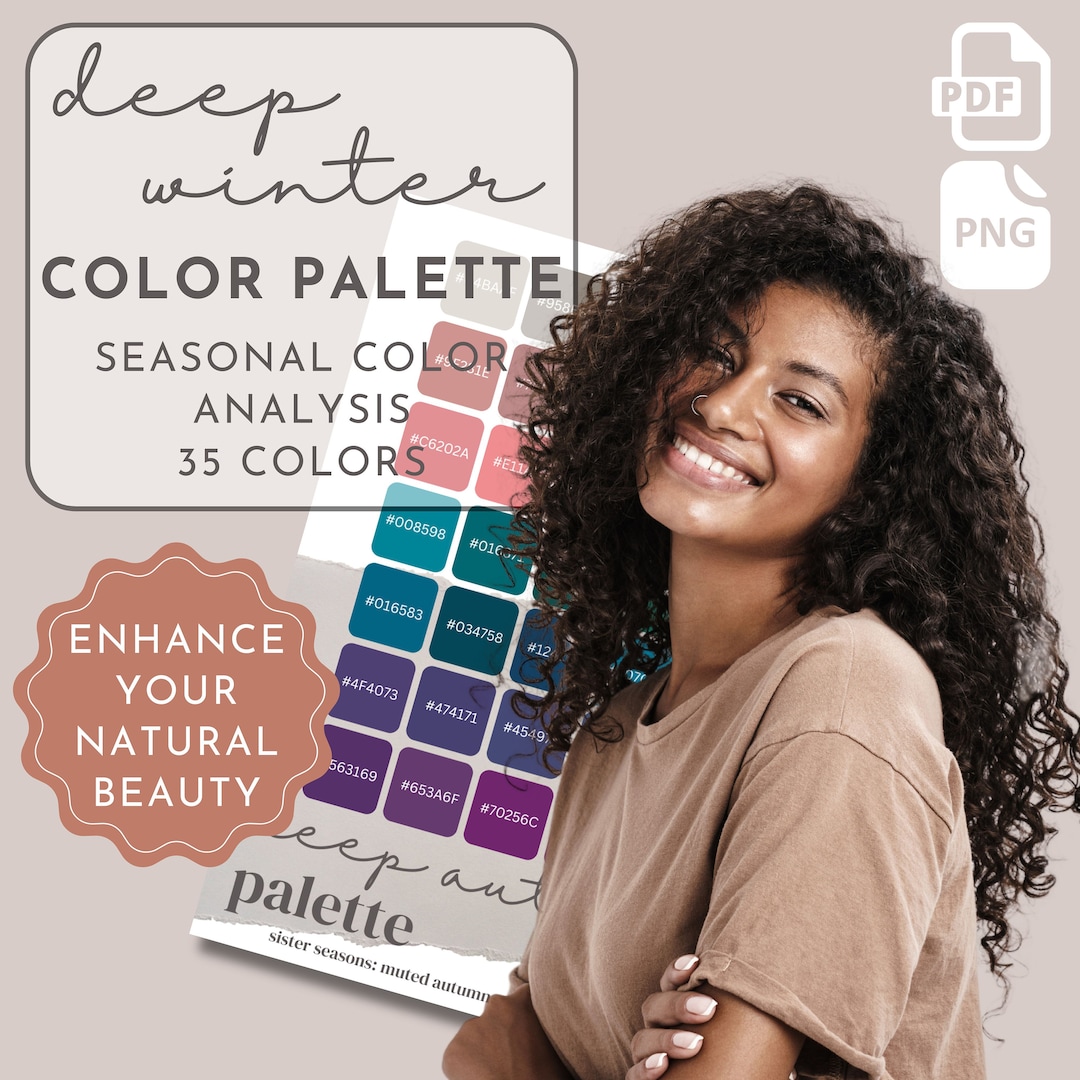 Deep Winter Personal Color Palette Seasonal Color Analysis Color ...