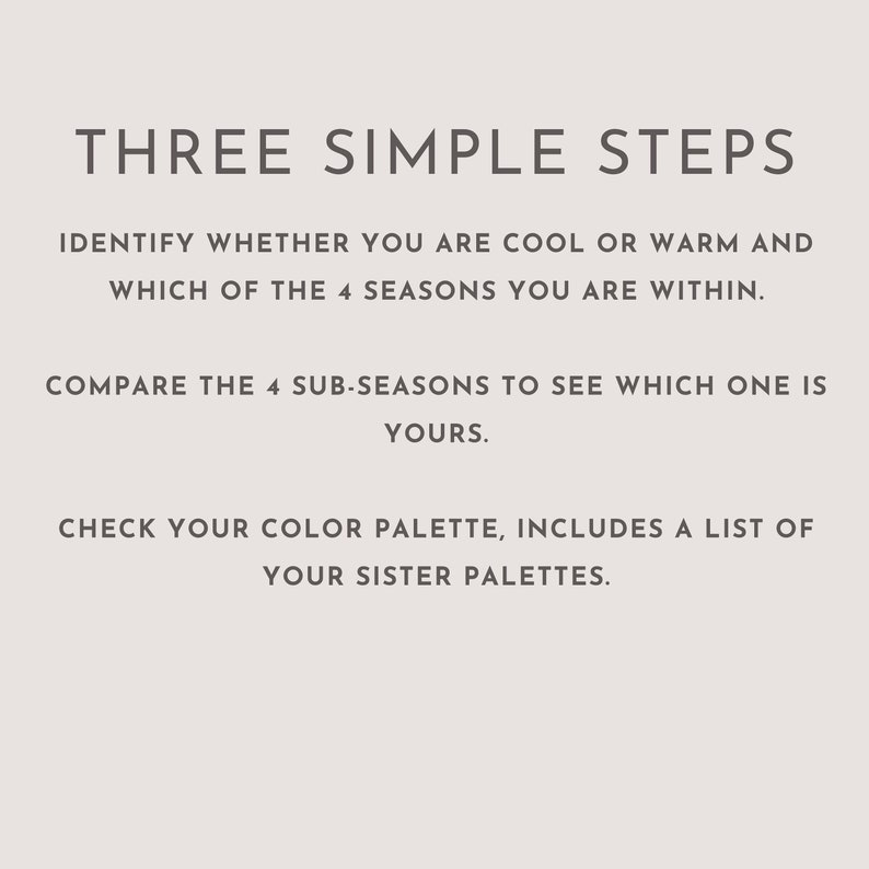 Personal Color Analysis Kit Seasonal Color Face Frames Color Palette 16 ...