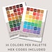 Personal Color Analysis Kit Seasonal Color Face Frames Color Palette 16 ...