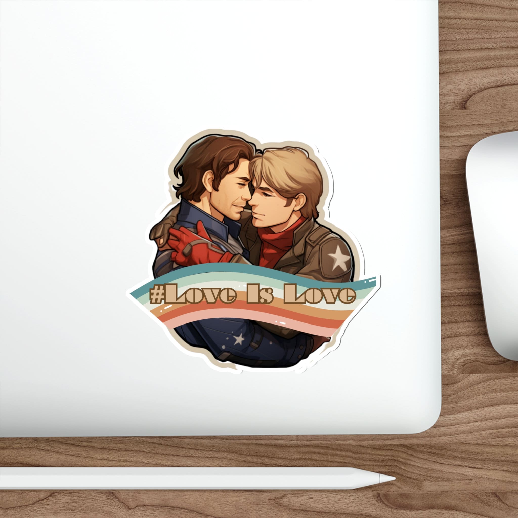 Love is Love Stucky Sticker, Steve Rogers and Bucky Barnes, Stucky Sticker, Love is Love - Etsy
