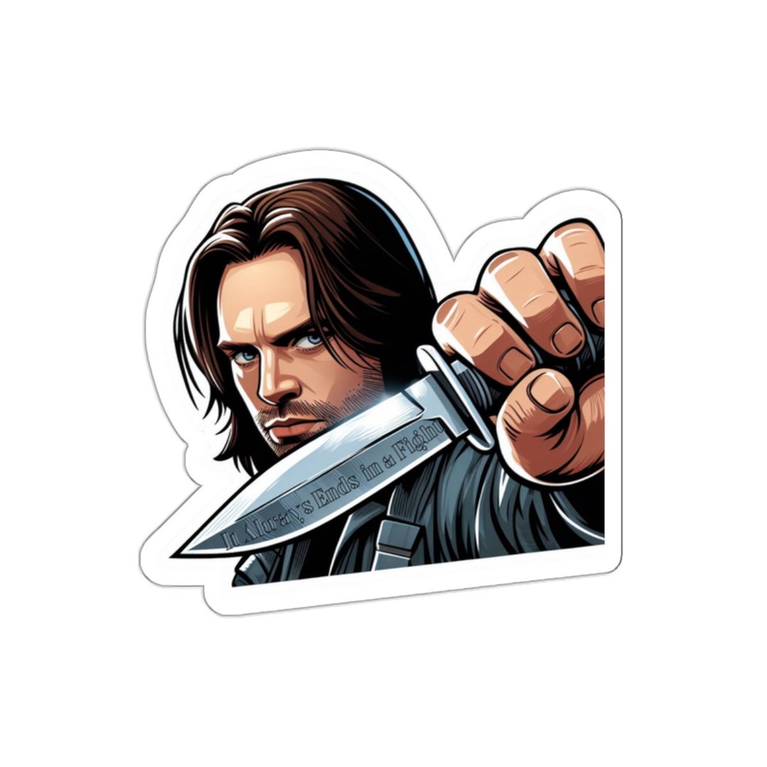 It Always Ends in a Fight, Bucky Barnes Sticker - Etsy
