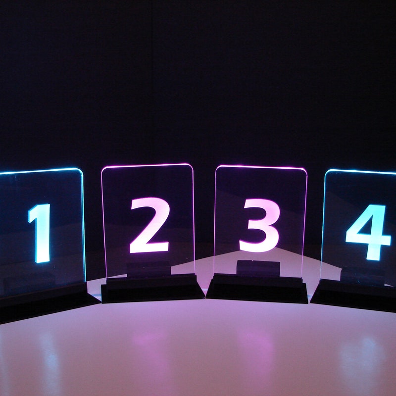 Led Table Numbers - Etsy
