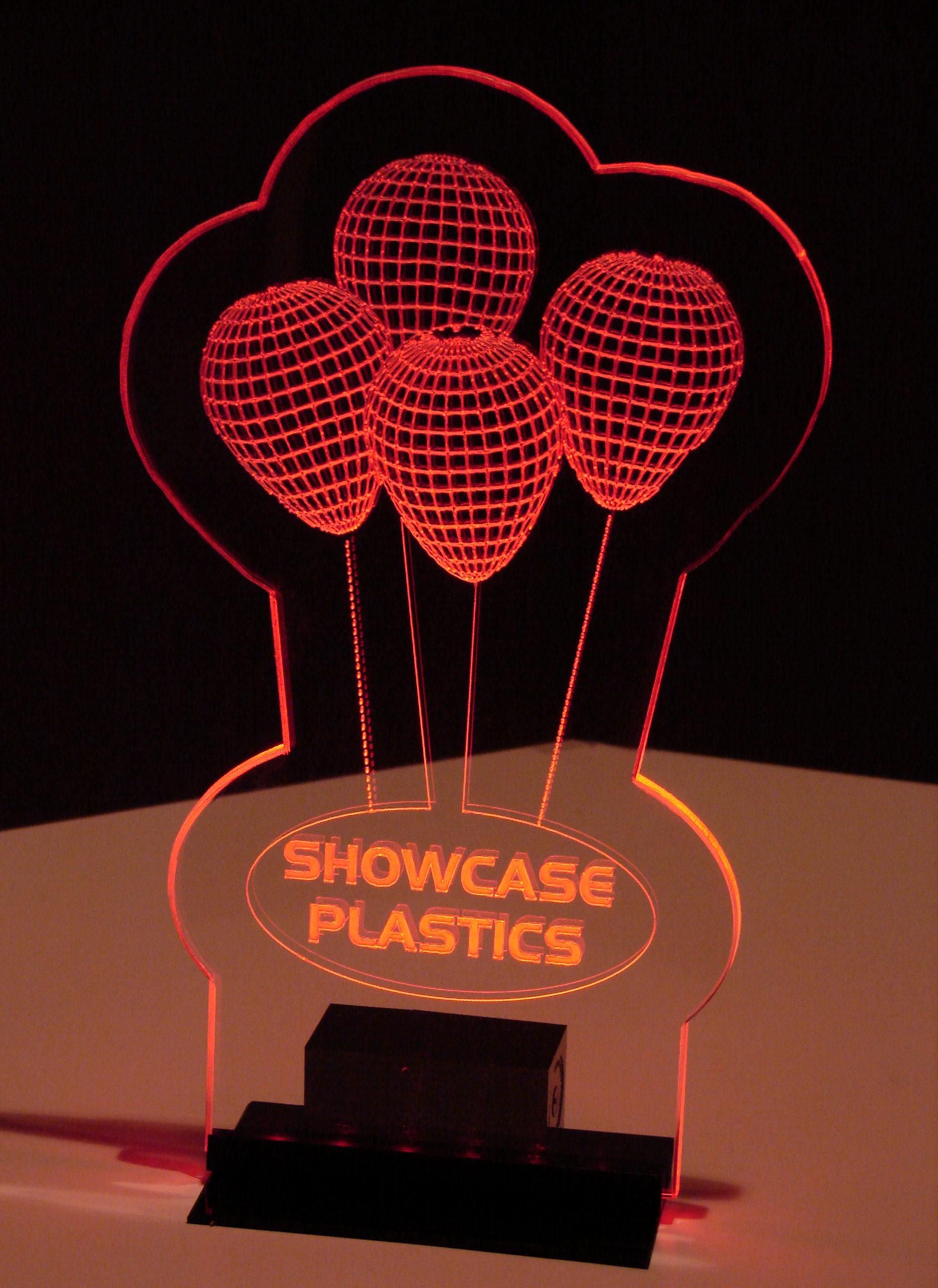 Customized Logo Centerpiece-your Logo or Message-choice of 9 LED Colors ...