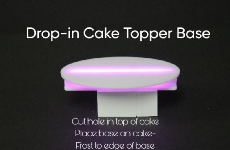Personalized Cake Topper - Glowing LED - Engraved Acrylic - Wedding ...