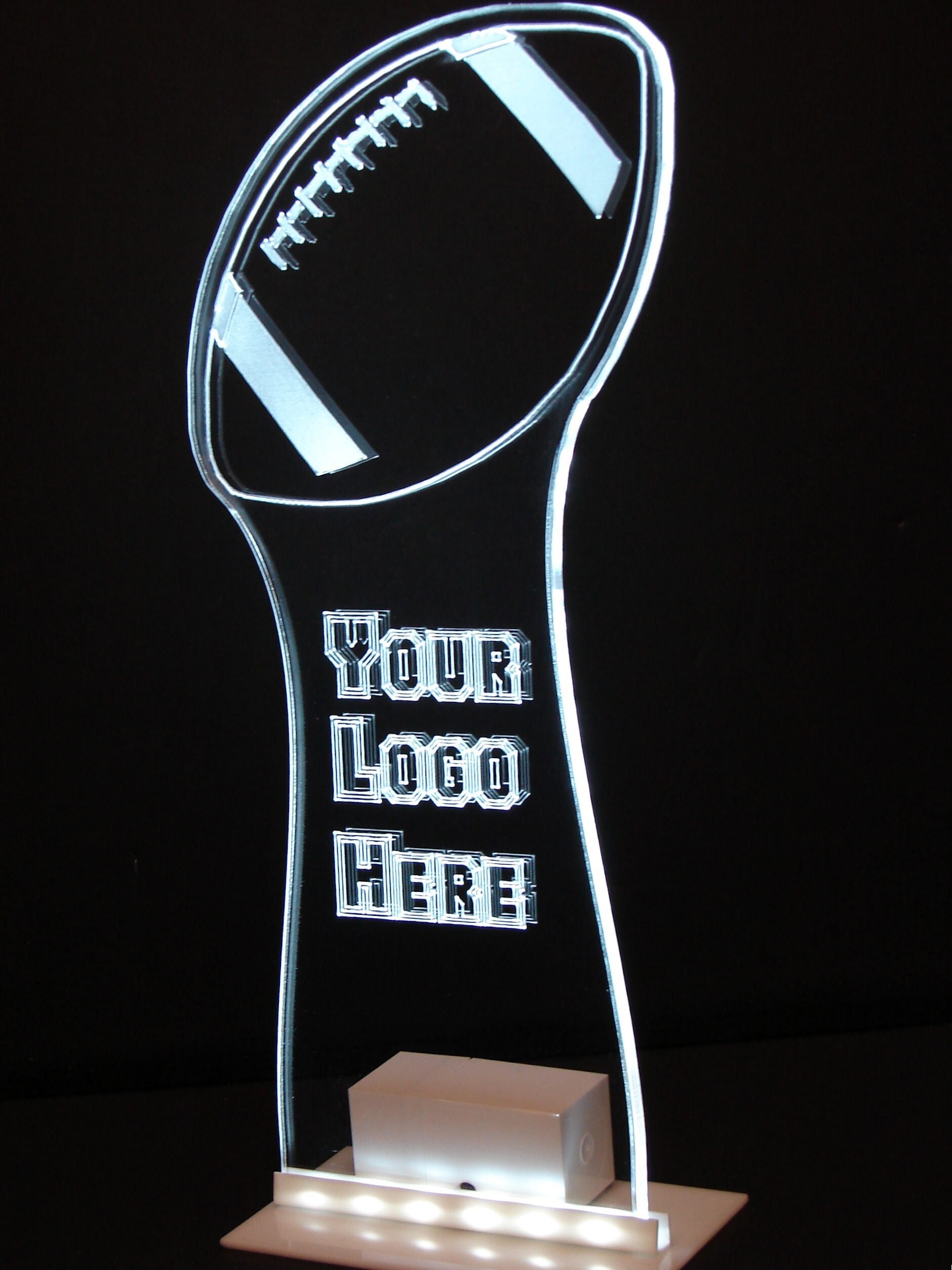 Football Centerpiece -medium Sized - 12" Tall - LED Table Sign - 9 Volt ...
