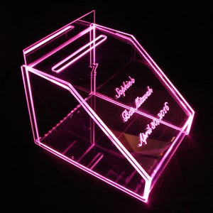 LED Glowing Party /reception Set...gift Card Box, 10 Economy Table ...
