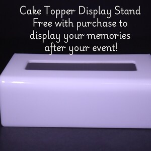 Personalized Cake Topper - Glowing LED - Engraved Acrylic - Wedding ...