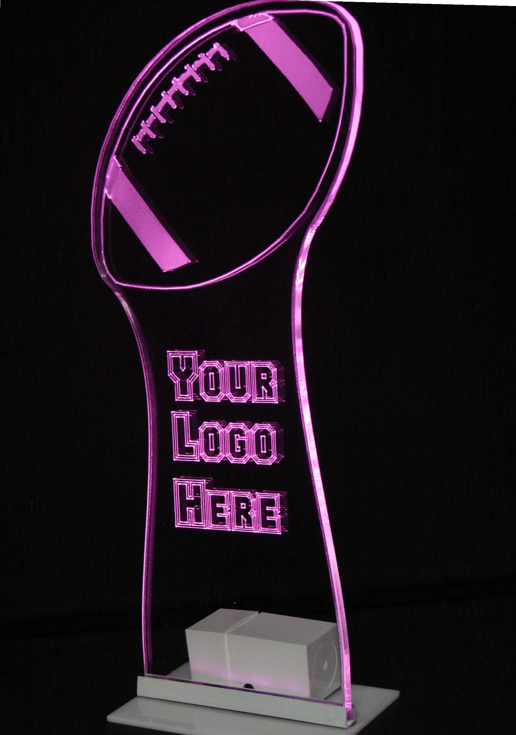 Football Centerpiece -medium Sized - 12" Tall - LED Table Sign - 9 Volt ...