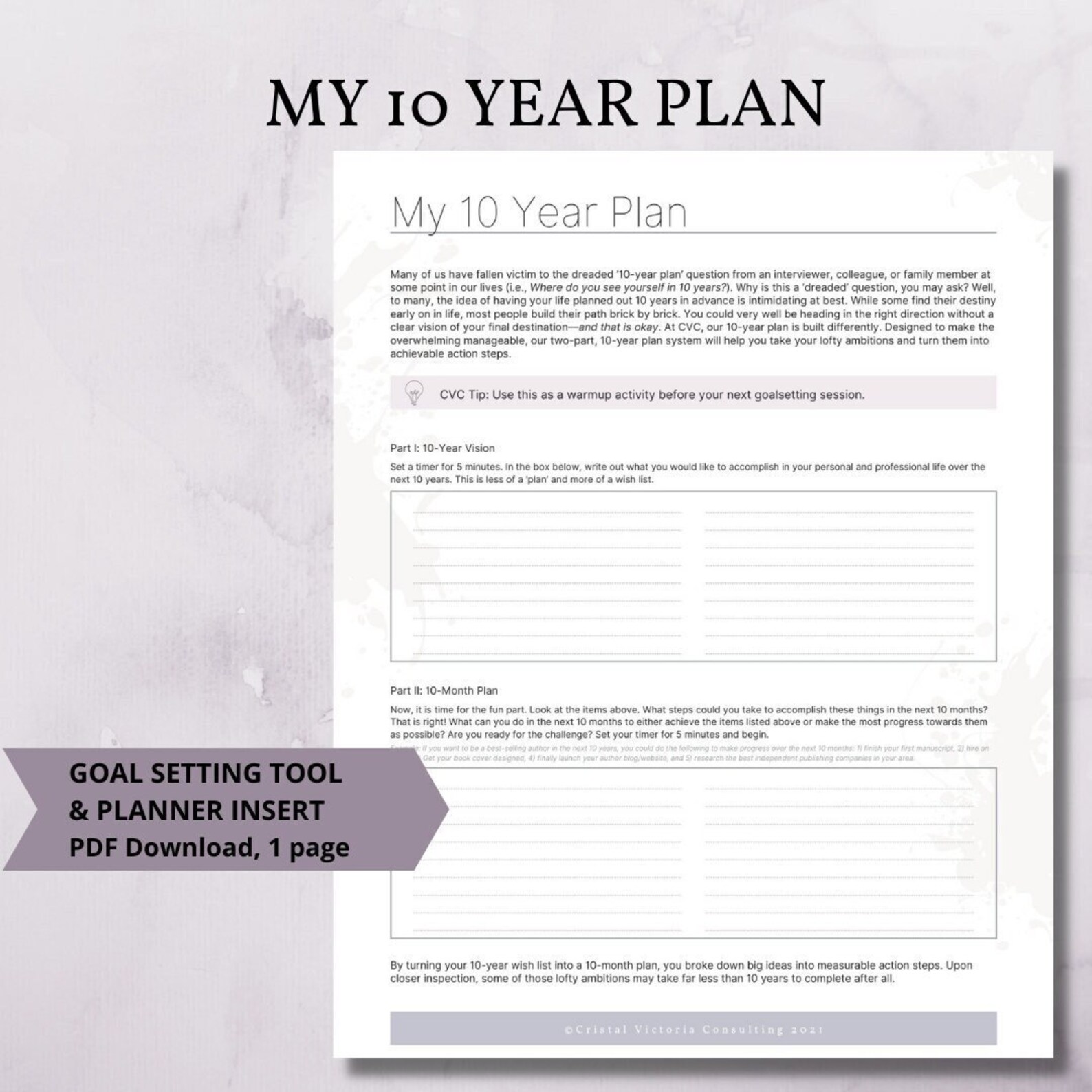 My 10 Year Plan - Etsy