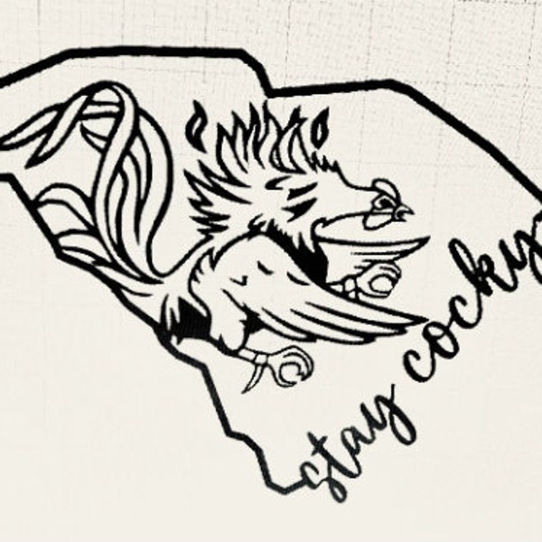 University of South Carolina Stencil - Etsy