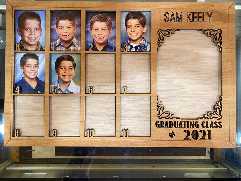 DIGITAL FILE Laser Ready K-12 School Photo Frame - Etsy