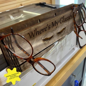 DIGITAL FILE, Laser Ready Eyeglass Holder Digital File Cut File for ...
