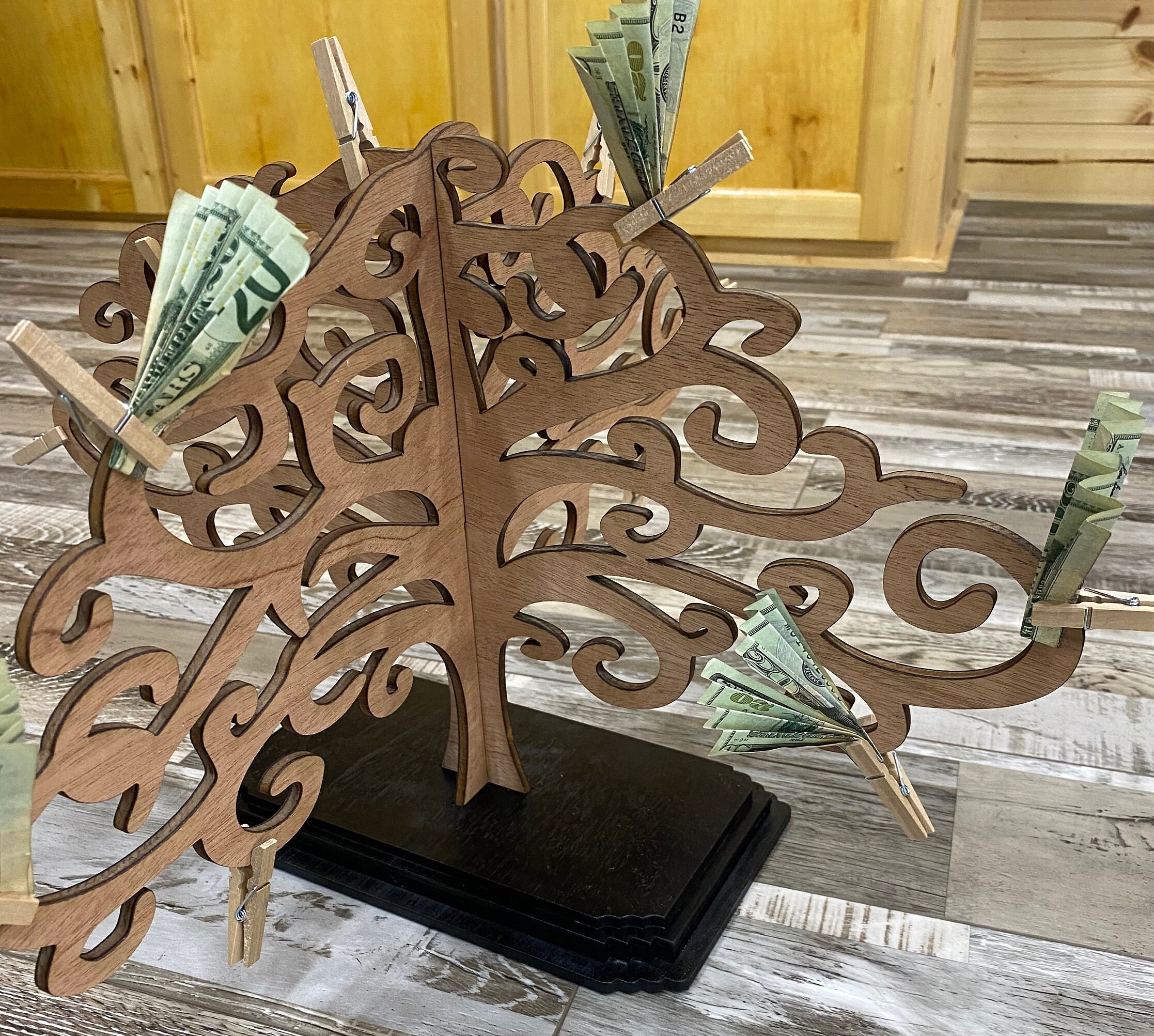 DIGITAL FILE Laser Ready MONEY Tree Svg Cut File for - Etsy