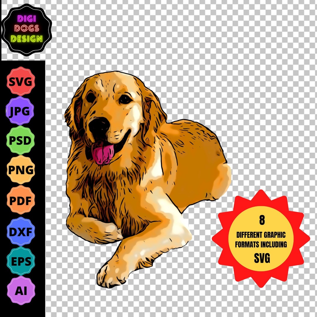 Golden Retriever Svg Golden Retriever Woodworking Projects - Etsy