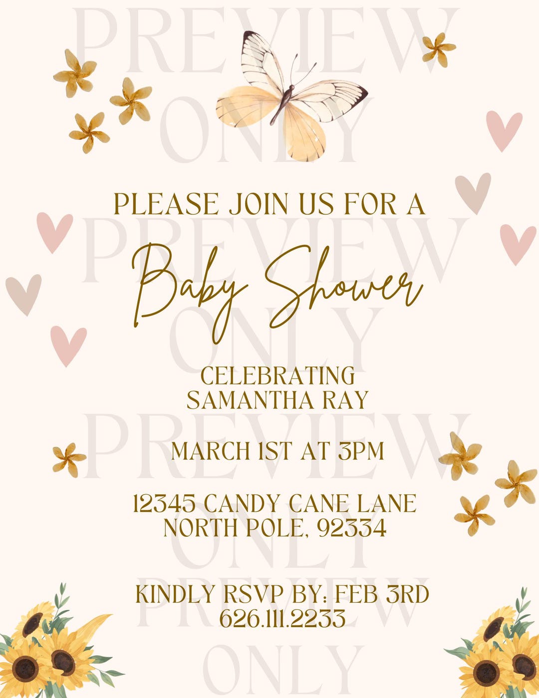 Editable Baby Shower Invite - Etsy