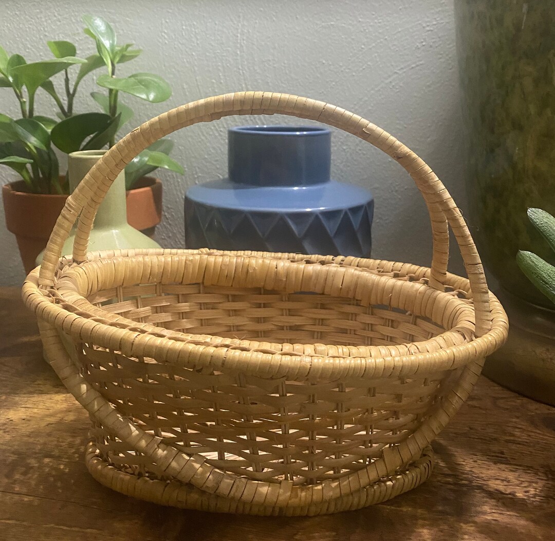 Boho Wicker Basket, Boho Wicker Easter Basket, Boho Wedding Basket ...