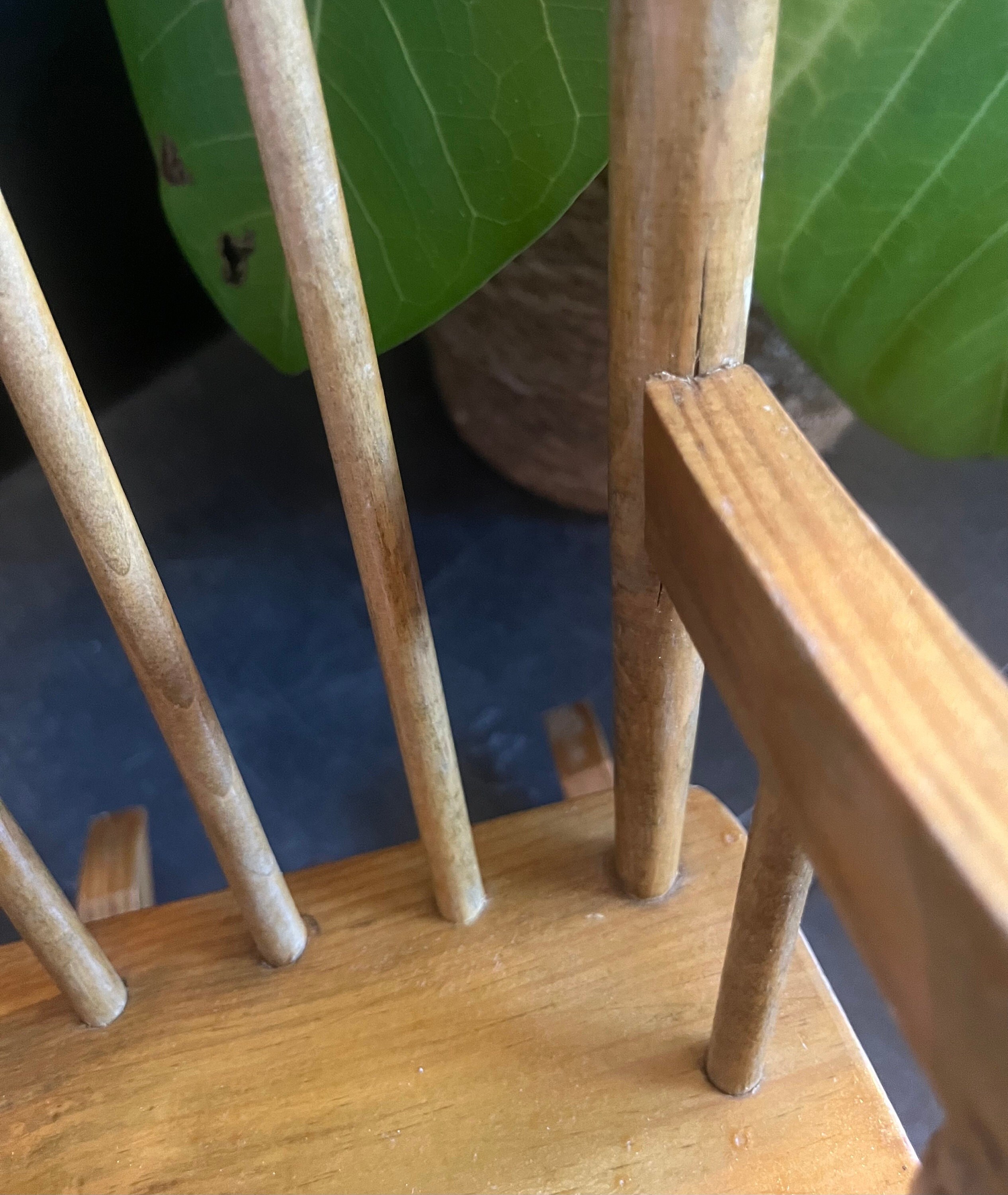 Vintage Wooden Doll Size Rocking Chair Rustic Decorative - Etsy