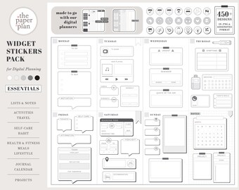 Essential Widget Stickers - Etsy