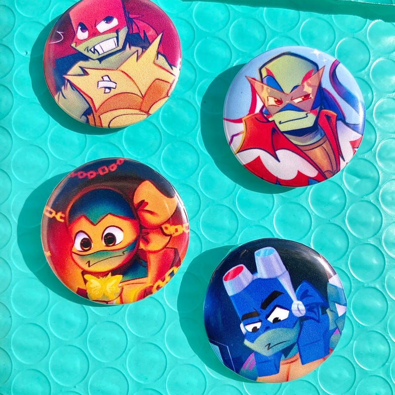 Tmnt Button Pins - Etsy
