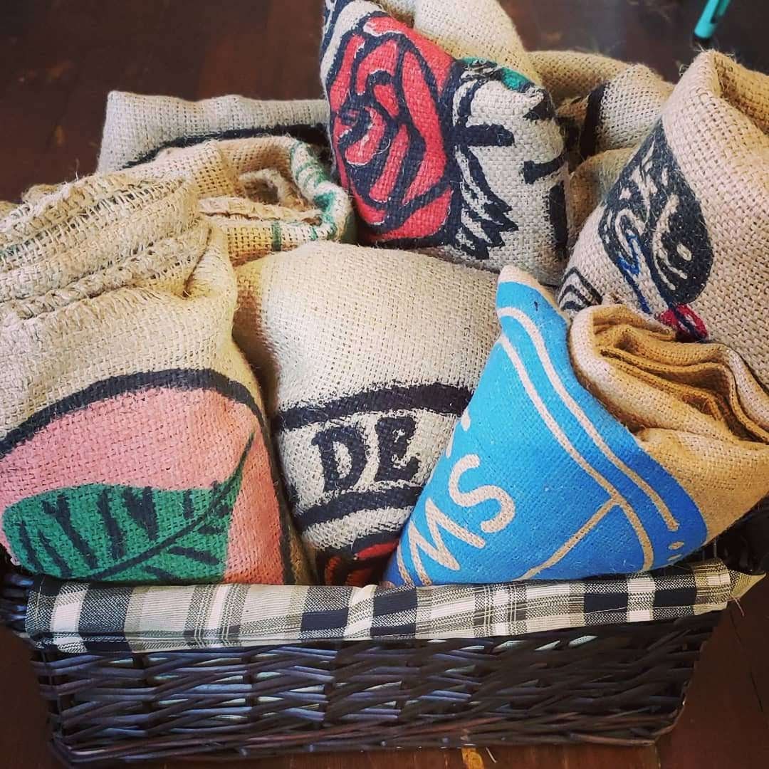 3 X Authentic Burlap Coffee Sacks, Reclaimed Burlap, Jute Coffee Bags, Upholstery, Wall Decor ...