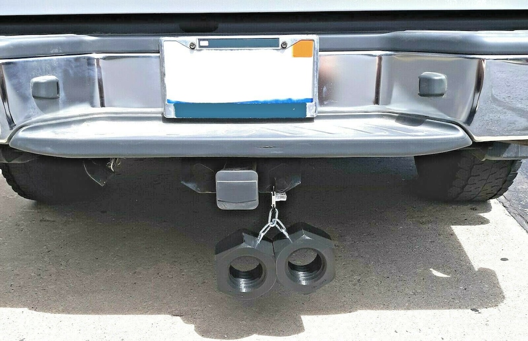 Big Truck Nuts: 5" Hex Design Rear Bumper Art - Stainless Steel Chain ...