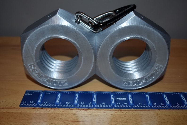 Big Truck Nuts: 4" Hex Design Rear Bumper Art - Stainless Steel Chain ...