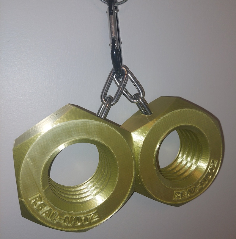 Big Truck Nuts: 4" Hex Design Rear Bumper Art - Stainless Steel Chain ...