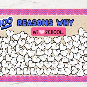 100th Day of School Bulletin Board | Printable 100th Day Bulletin Board ...