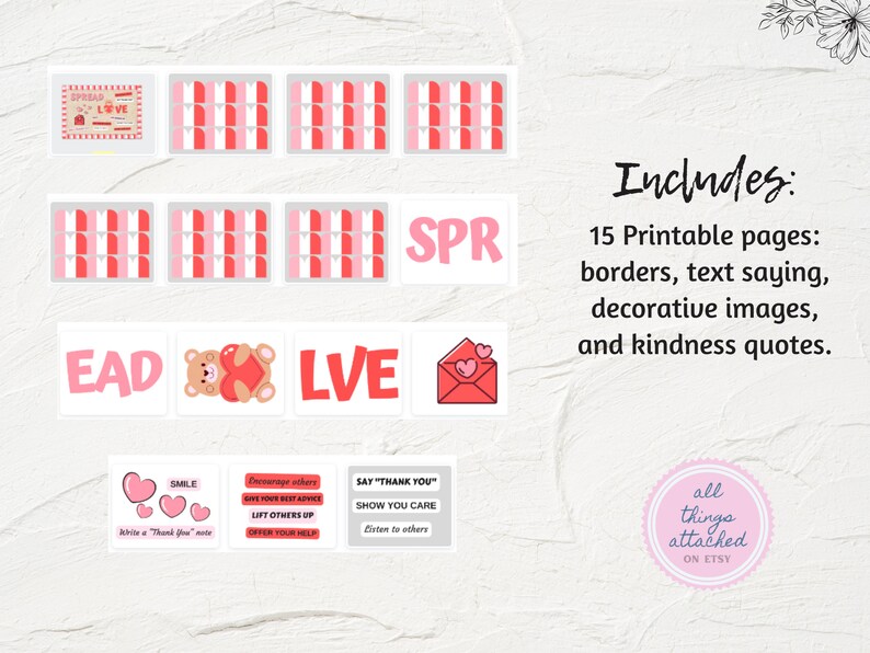 Valentine's Themed Bulletin Board | Printable Kindness Month Bulletin ...