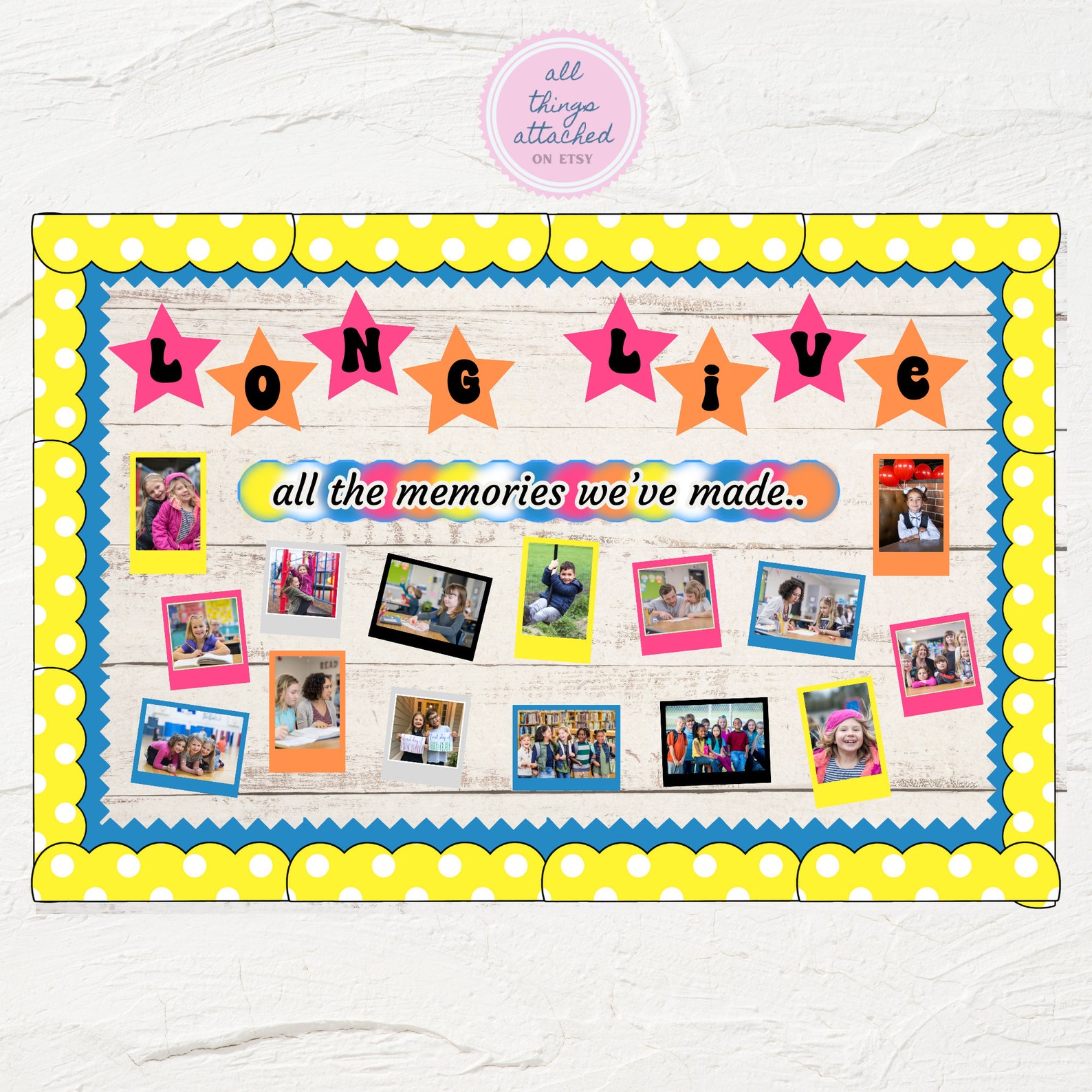 Class Memories Bulletin Board Set | Printable Bulletin Board Kit for ...