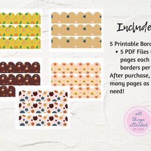 Fall Bulletin Borders | Printable Bulletin Board Borders | Classroom ...