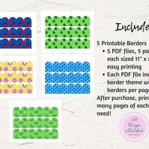 Spring Bulletin Board Borders | Printable Bulletin Board Trim | Spring ...