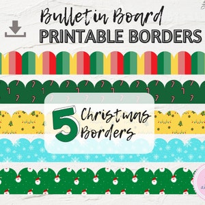 Christmas Bulletin Board | Printable Bulletin Board Borders | Winter ...