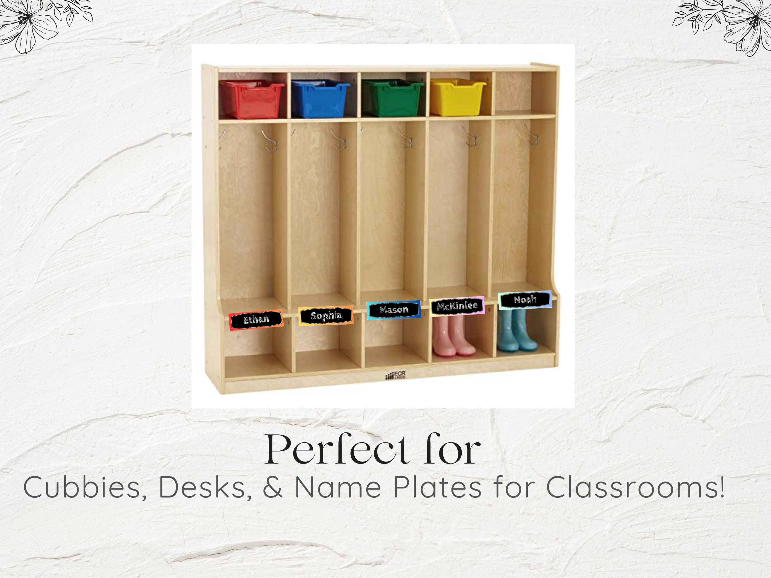 Classroom Name Labels Template | Editable Classroom Labels | Name Tags ...