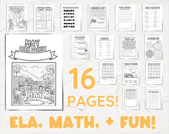 2nd 3rd 4th Grade Worksheets Early Finishers Work Packet for June ...