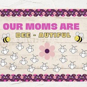 Mother's Day Themed Bulletin Board | Printable Mother's Day Board Set ...