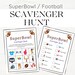 Superbowl Scavenger Hunt | Printable Superbowl Activity for Kids ...