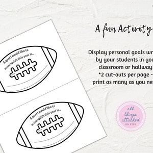 Football Bulletin Board Set | Printable Bulletin Board Kit for Football ...