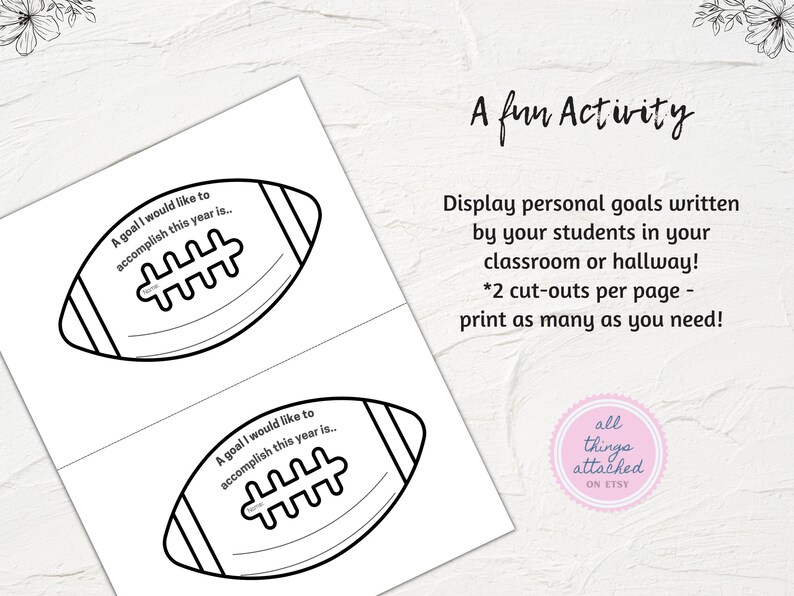 Football Bulletin Board Set | Printable Bulletin Board Kit for Football ...