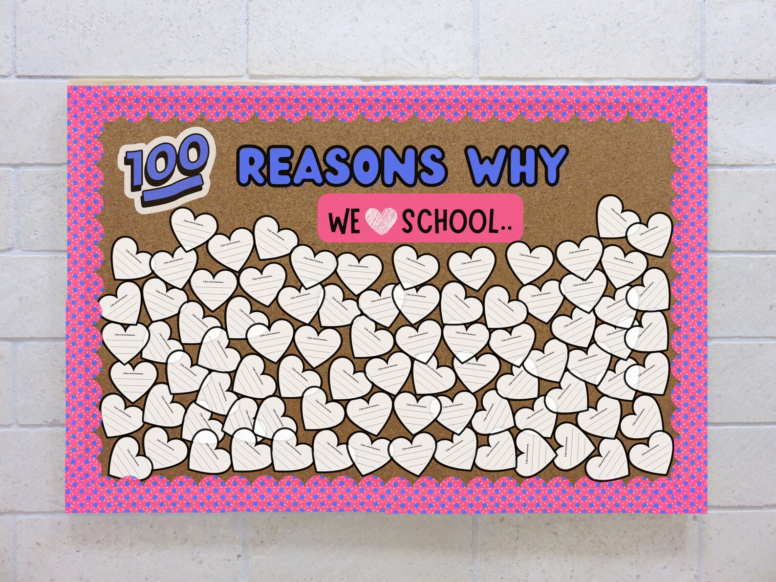 100th Day of School Bulletin Board | Printable 100th Day Bulletin Board ...