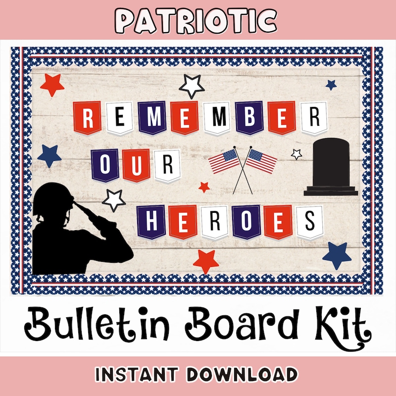 Memorial Day Bulletin Board - Etsy